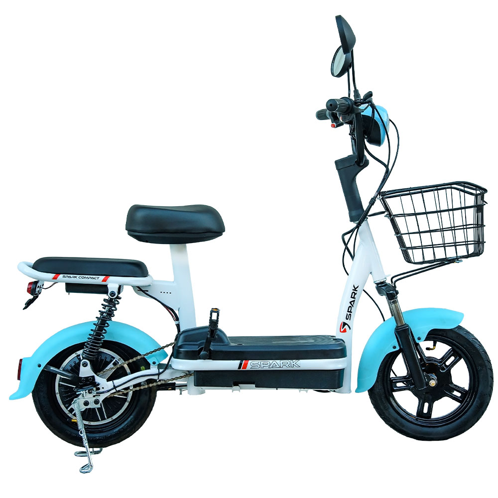 Велосипед с электромотором SPARK COMPACT 14" 48V/400W/12Ah Голубой